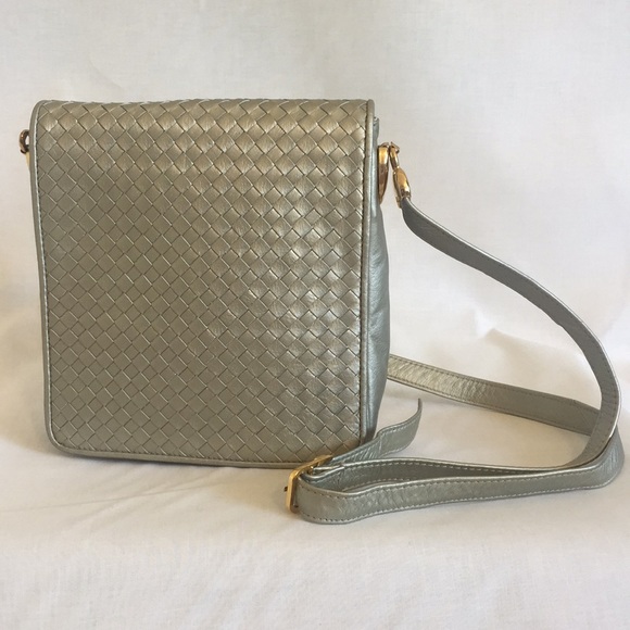 ganson | Bags | Hanson Metallic Leather Crossbody Purse Ganson | Poshmark